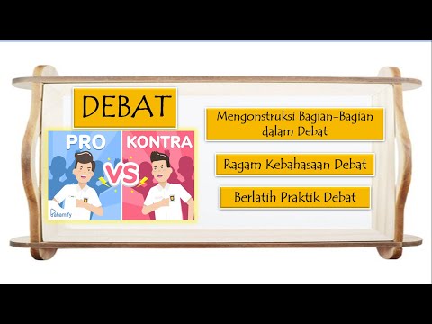 Debat Kelas X Bagian 2 : Mengonstruksi Bagian Debat, Ragam Kebahasaan Debat, Berlatih Praktik Debat