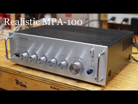 REALISTIC MPA-100 100 Watt PA Amplifier | Reverb