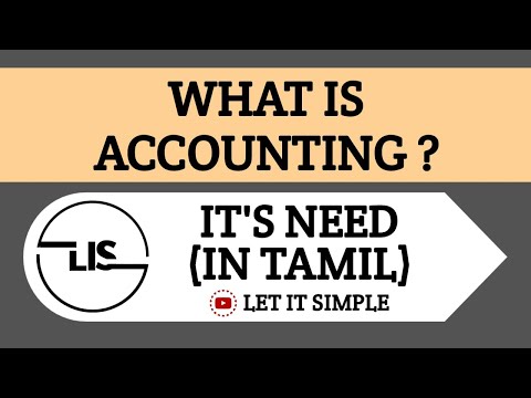 Introduction to Accounting | Tamil | LET IT SIMPLE |