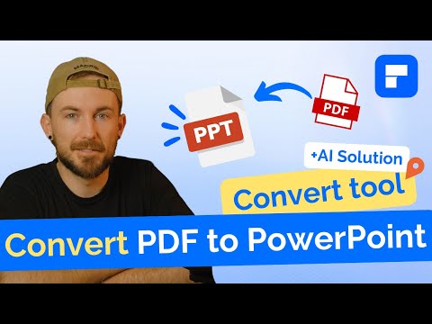 How to convert PDF to PPT: Convert tool + AI Solution