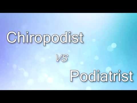 What is the difference between a Chiropodist and a Podiatrist?