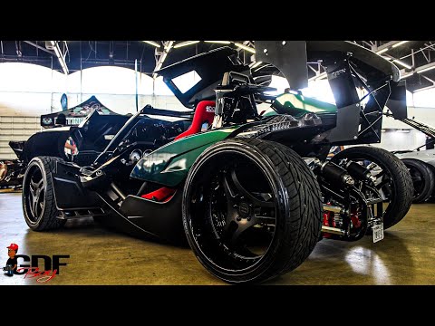 Fully Custom 4 Wheel Polaris Slingshot on 22" Heritage Wheels