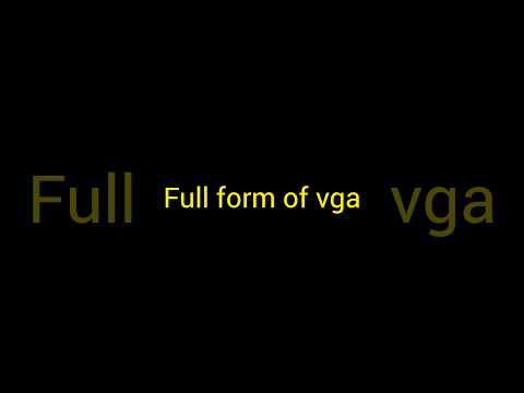 Full form of vga #dca #short #shorts the fast enter