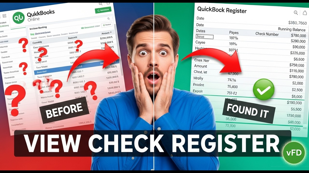 View Check Register QuickBooks Online [Quick Start]