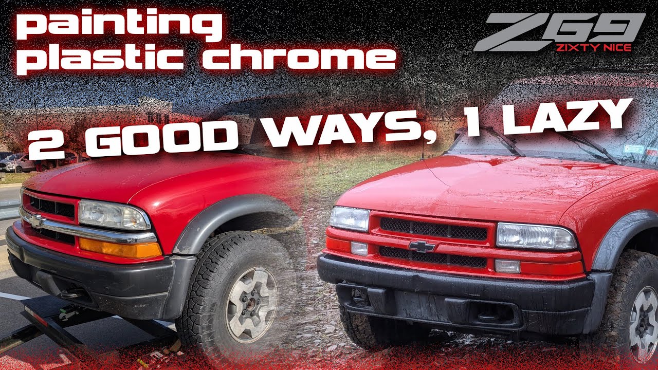 3 ways to paint a chrome plastic grille (2 don't suck) - Chevy Blazer