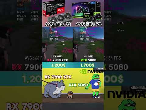 7900 xtx vs rtx 5080 #pcgaming #pc #gaming #comparison #nvidia #gpu #graphicscard #amd
