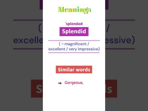 Synonyms - Useful New Words # 003