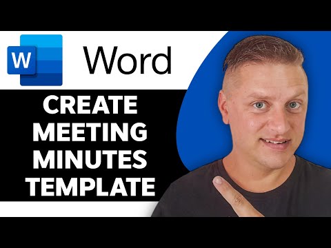 How to Create Meeting Minutes Template in Word | Word Tutorial 2025