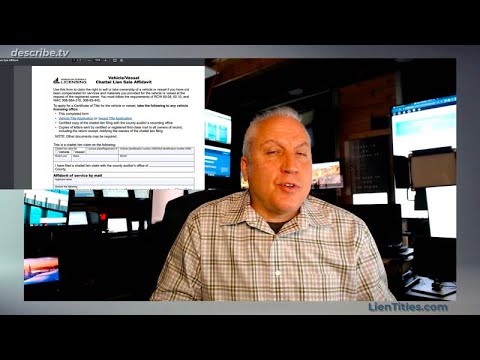File A Lien Against A Vehicle For A Title