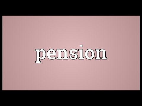 Pension Meaning