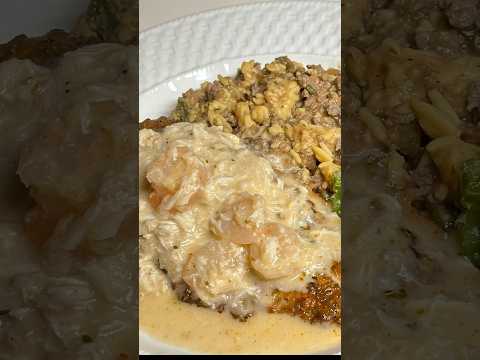 Baked Catfish w/Creamy Seafood Sauce