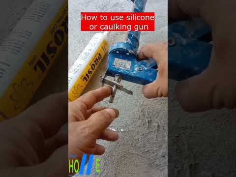 | How to use caulk or silicone gun