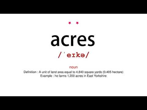 acres