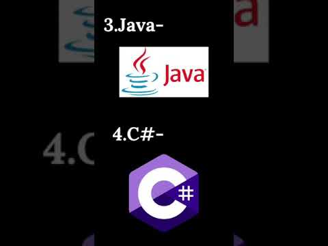 Types Of Programming Languages with their logo|| Coding For Beginners #shorts