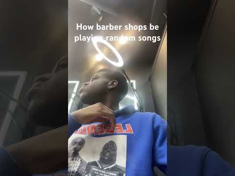 How barber shops be playing random songs #barbershop #music #skit #shorts #humor #jokes