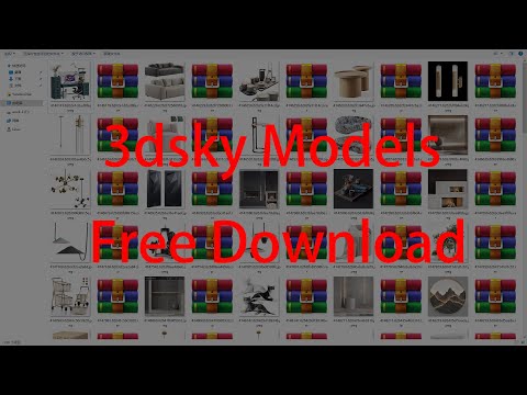 Free download of 3dsky pro models updated in January 2024