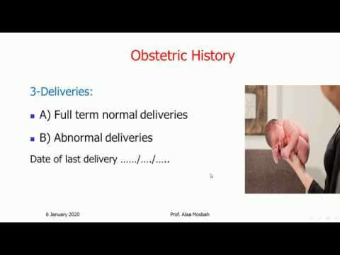 History Taking in Obstetrics