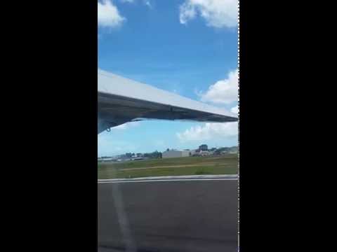 Landing at Belize International Airport from Dangriga Airport