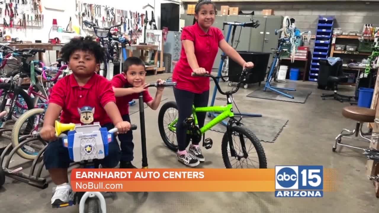 Donate new and used bicycles at Earnhardt Auto Centers and help Valley families