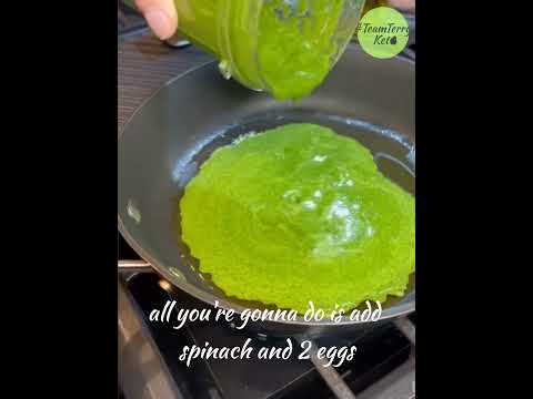 2 Ingredient Keto Spinach Wraps