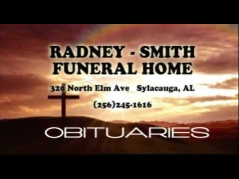 Obituaries for Sept. 22nd brought to you by Radney Smith Funeral Home...