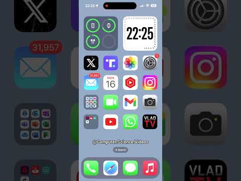 Change APP ICON Size on iPhone (Small to Large) - IOS 18 Update #Shorts #youtubeshorts