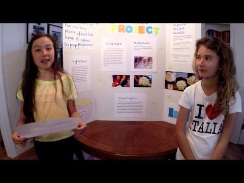 Popcorn Project for PCY Science Fair - 5th Grade
