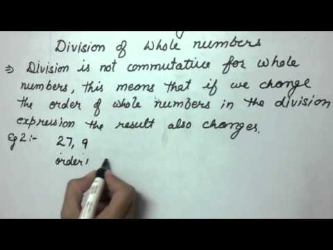 Commutative Property (Division of Whole Numbers - Example 2)