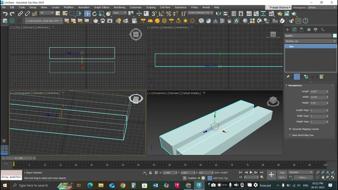 3DS Max Tutorial | How to Use Snap Toggle for Precise Object Placement