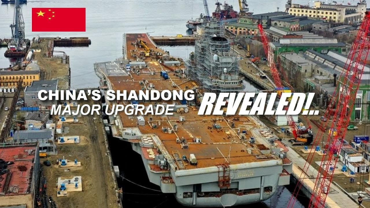 China’s Upgraded Shandong Aircraft Carrier Enters Dry Dock for the First Time