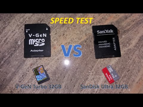 Uji Kecepatan SD Card V-GEN TurboSeries 32 GB vs SanDisk Ultra 32GB
