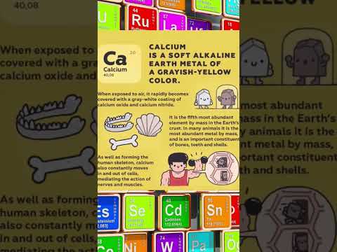 Calcium : Element of the Periodictable #calcium #Periodictable #online #physics #chemistry