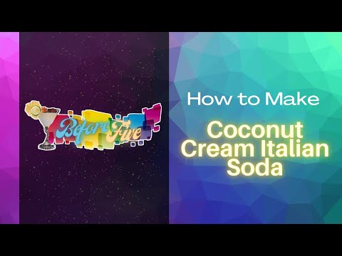 COCONUT CREAM ITALIAN SODA - Torani Syrup | Half & Half | Coconut