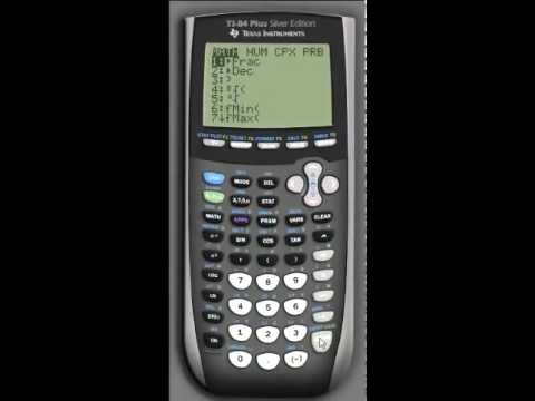How to convert a Decimal to a Simplified Fraction - TI Calc