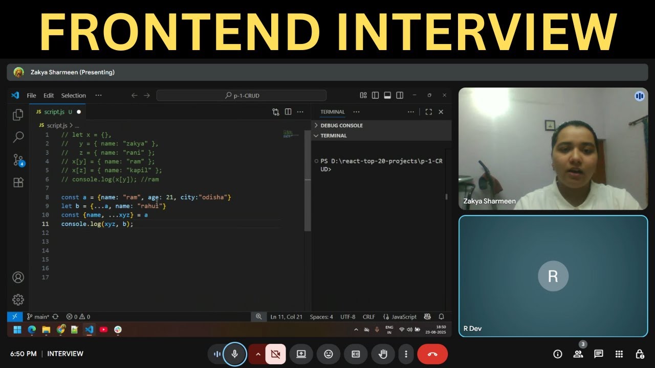 𝐅𝐑𝐄𝐒𝐇𝐄𝐑'𝐒 𝐅𝐫𝐨𝐧𝐭𝐞𝐧𝐝 𝐃𝐞𝐯𝐞𝐥𝐨𝐩𝐞𝐫 𝐈𝐧𝐭𝐞𝐫𝐯𝐢𝐞𝐰 𝐍𝐨 - 𝟔𝟒 | 𝐉𝐚𝐯𝐚𝐬𝐜𝐫𝐢𝐩𝐭, 𝐑𝐞𝐚𝐜𝐭𝐉𝐒, 𝐇𝐓𝐌𝐋, 𝐂𝐒𝐒