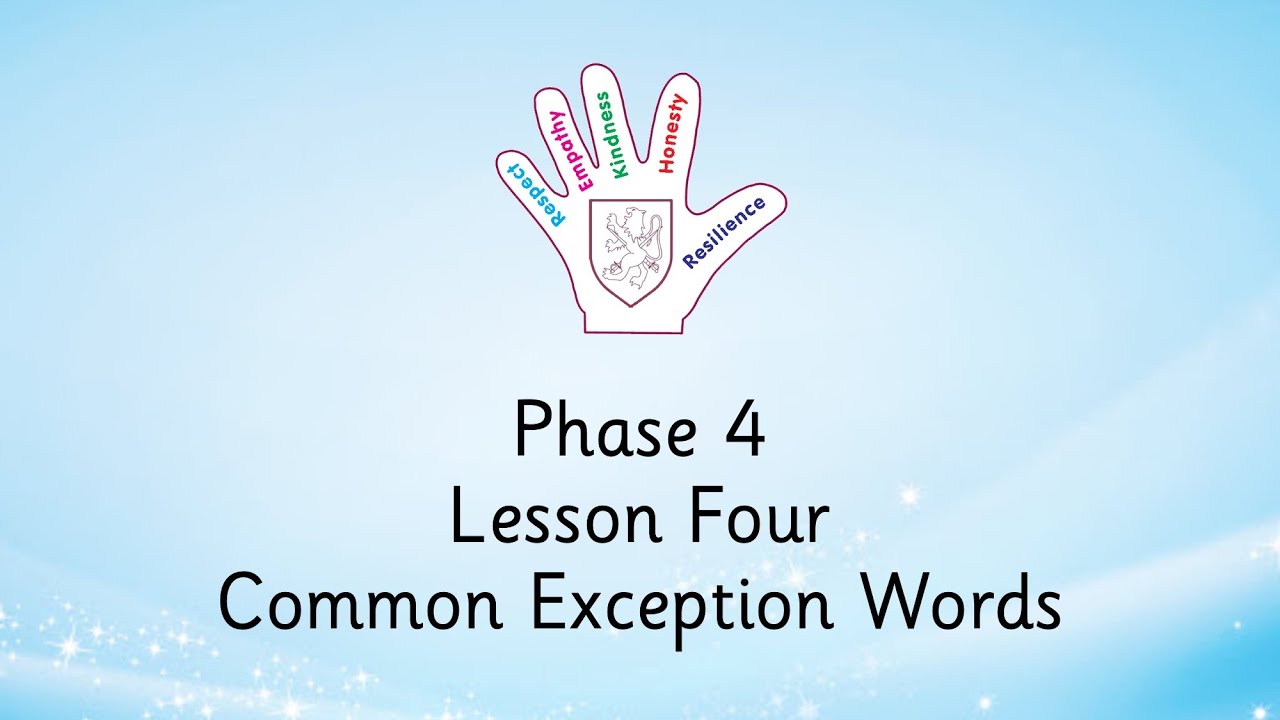 Phonics Phase 4 Lesson Four CEWs