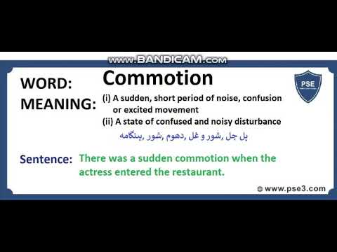 Commotion Meaning