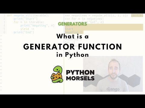 Generator functions in Python