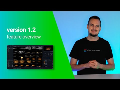 das element | VFX library software | version 1.2 - feature overview