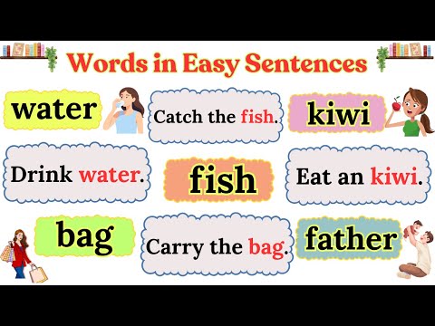 "Learn 100 Easy English Words with Sentences | Vocabulary for Beginners A1-A2"