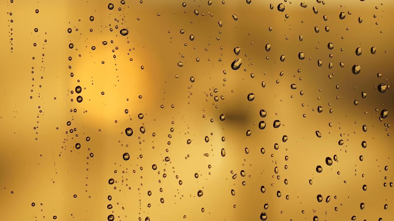 Rain drops on glass wallpaper with hd screen with relaxing misic 1 hour feel 