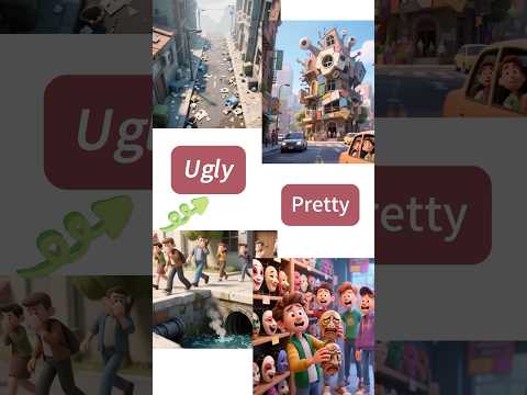 Synonyms & Antonyms Series — Ugly, Unsightly, Repulsive, Hideous #vocabulary #learnenglish #english