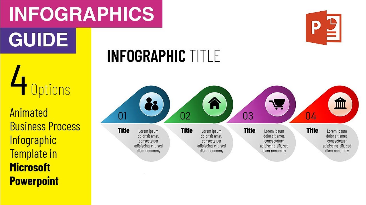 How to Create Microsoft Powerpoint Process Infographic Diagram for Business Presentation
