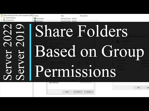 How to share folders based on Group Permissions - Active Directory (AD) | Windows Server 2022 / 2019