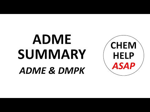 ADME summary for drugs