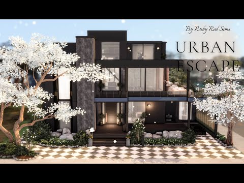 Sims 4 Urban Escape CC House Tour | 模擬市民4 都市僻靜空間 房屋導覽