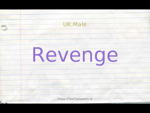 How to pronounce revenge