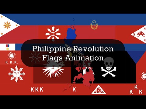 Philippine Revolution Flags Animation