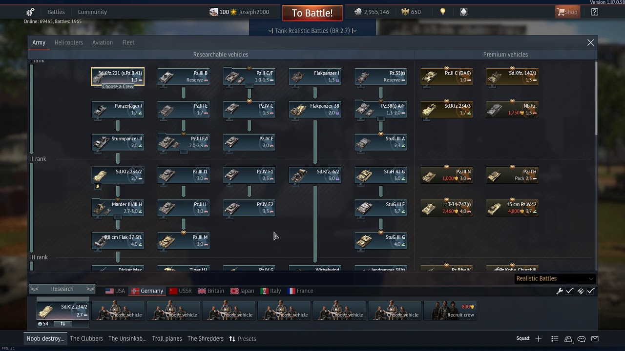 War Thunder: My progression through tech trees: Tanks!