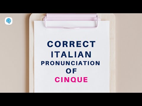 How to pronounce 'Cinque' (Five) in Italian? | Italian Pronunciation